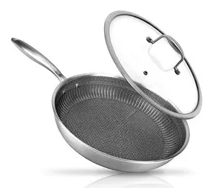 NUTRICHEF 10 Stir Fry Pan With Glass Lid - One-color