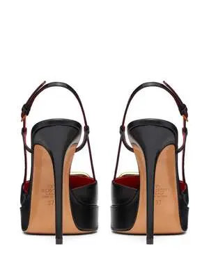 Valentino Garavani 120mm Vlogo Signature Slingback Pumps - Black