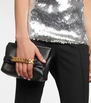 Victoria Beckham Chain Leather Pouch