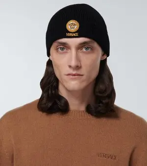 Versace Medusa Wool Beanie