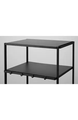 YAMAZAKI Three Tier Tower Kitchen Cart - Black