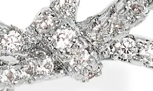 Shashi Caroline Pavé Bow Drop Earrings