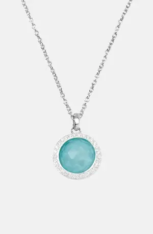 Ippolita Rock Candy Mini Lollipop Pendant Necklace - Silver/turquoise