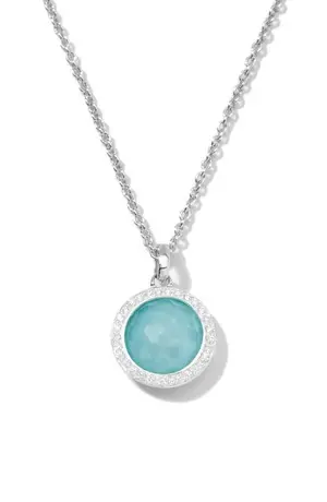 Ippolita Rock Candy Mini Lollipop Pendant Necklace - Silver/turquoise