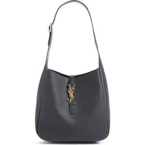 Saint Laurent Small Le 5 À 7 Leather Hobo - Bleu Abysse