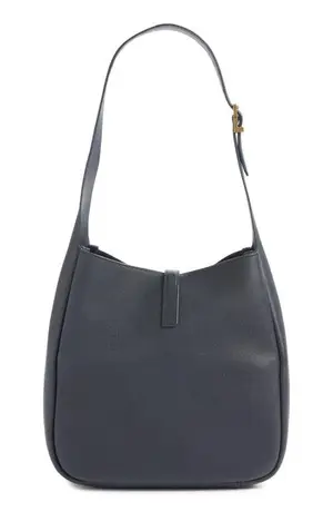 Saint Laurent Small Le 5 À 7 Leather Hobo - Bleu Abysse