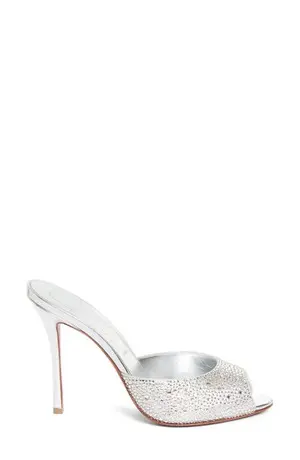 CHRISTIAN LOUBOUTIN Me Dolly Crystal Embellished Slide
