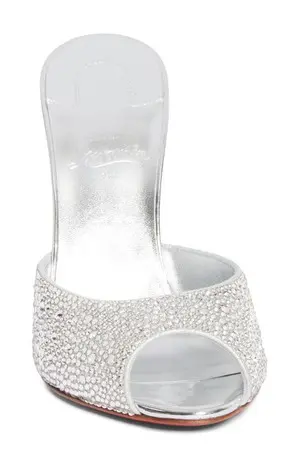 CHRISTIAN LOUBOUTIN Me Dolly Crystal Embellished Slide