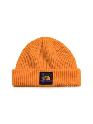 The North Face Men's Salty Dog Beanie - Orange Plaid - Orange Plaid