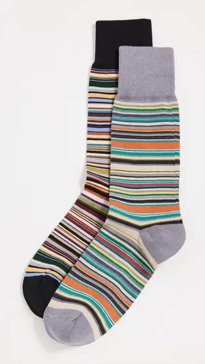 Paul Smith Signature Stripe Socks 2 Pack - Multi