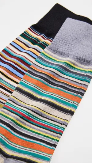 Paul Smith Signature Stripe Socks 2 Pack - Multi