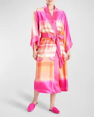 Natori Minako Long Ombre Silk Robe - Pksap