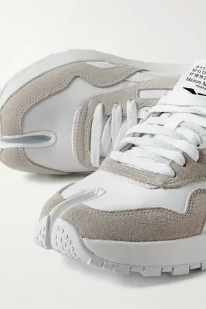 REEBOK Maison Margiela Project 0 Shell, Suede And Leather Sneakers