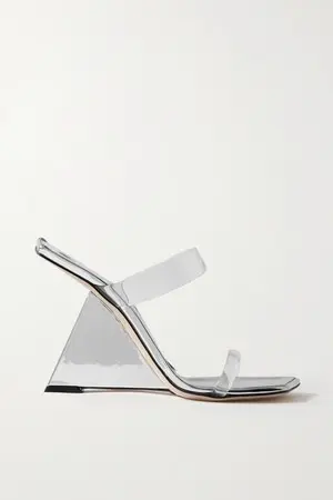 GIUSEPPE ZANOTTI Tutankamon Pvc And Metallic Patent-leather Sandals