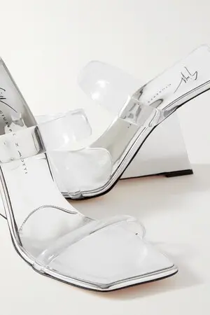 GIUSEPPE ZANOTTI Tutankamon Pvc And Metallic Patent-leather Sandals