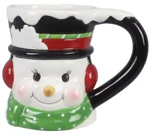 YOUNG'S INC. Ceramic Snowman Mug