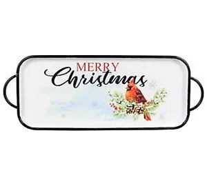 YOUNG'S INC. Enamel Christmas Tray - One-color