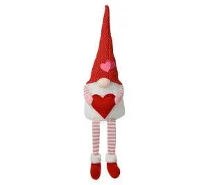 GLITZHOME Val The Sitting Lovestruck Valentine's Day Gnome - One-color