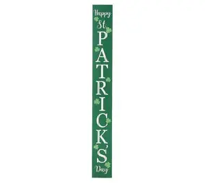 GLITZHOME 60' Happy St. Patrick's Day Porch Sig N - One-color