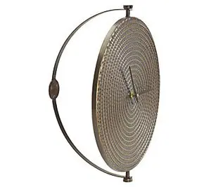 MELROSE Bronze Hammered Metal Wall Clock