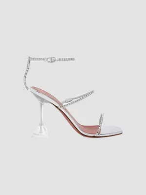 Amina Muaddi Gilda Crystal-embellished Sandals