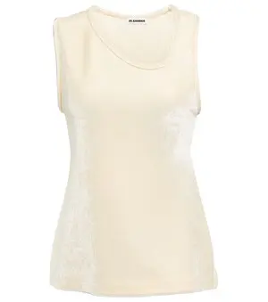 JIL SANDER Sleeveless Velvet Top