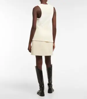 JIL SANDER Sleeveless Velvet Top