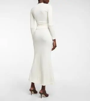 Christopher Esber Distort Cutout Midi Skirt - White