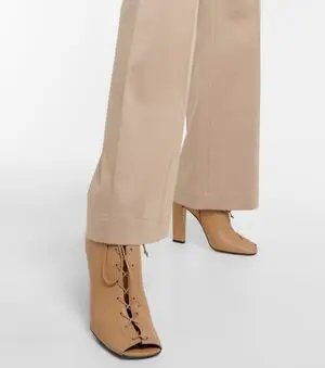 Victoria Beckham Reece Lace-up Leather Ankle Boots