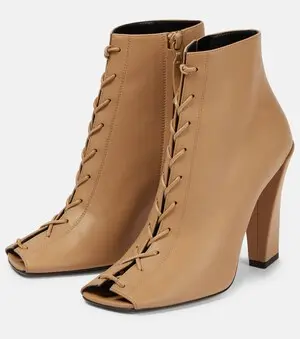 Victoria Beckham Reece Lace-up Leather Ankle Boots