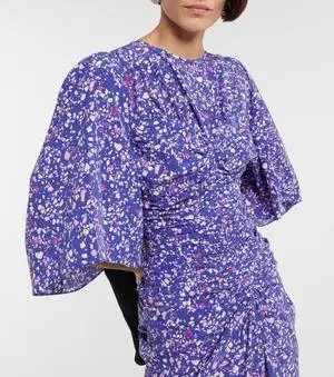 Isabel Marant Lurner Silk-blend Midi Dress