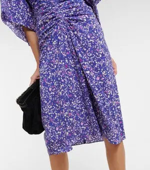 Isabel Marant Lurner Silk-blend Midi Dress