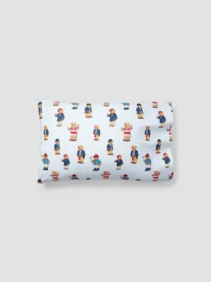 Ralph Lauren Teddy Bear Stripe 4-piece Sheeting Set