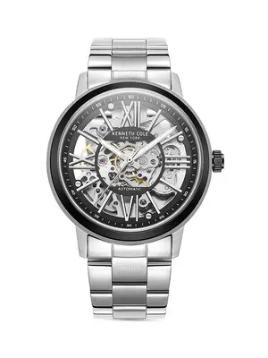 KENNETH COLE Men's Stainless Steel Skeleton Chronograph Watch - Neutral