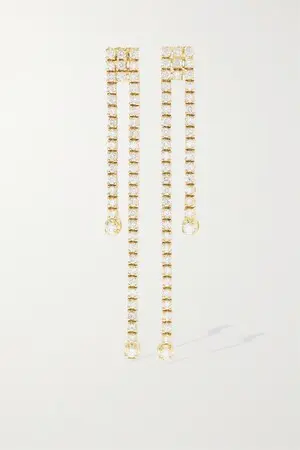 JENNIFER MEYER Four Prong 18-karat Diamond Earrings