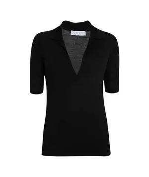 Gabriela Hearst Gabriela Hearst Frank Cashmere Polo Top Black