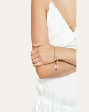 Hoorsenbuhs 18k Yellow Tri-link Bangle Bracelet