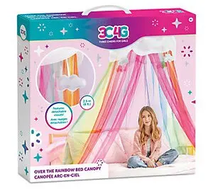 MAKE IT REAL Rainbow Bright Bed Canopy - One-color