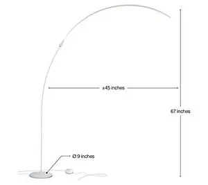 BRIGHTECH Sparq Arc 67'h Led Arc Floor Lamp