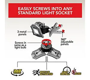BELL & HOWELL Bell + Howell Triburst Active Deluxe Multi-dire Ctional Light
