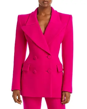SERGIO HUDSON Wool Double Breasted Blazer