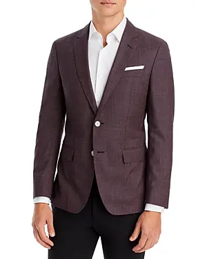 BOSS Hutson Melange Solid Slim Fit Sport Coat