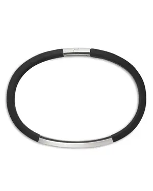David Yurman Streamline Id Bracelet - Black/silver