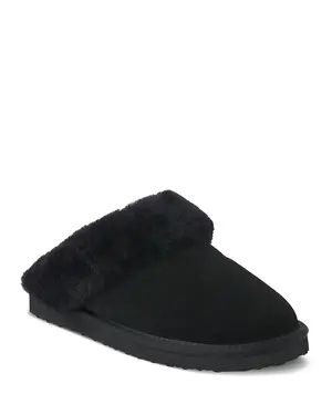 Whistles Emilia Shearling Cuff Slippers