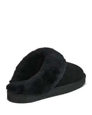 Whistles Emilia Shearling Cuff Slippers