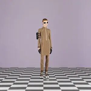 Gucci Gg Jersey Jacquard Dress Ready-to-wear