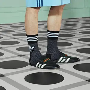 Gucci Adidas X Knit Cotton Ankle Socks Cotton - Black | Editorialist
