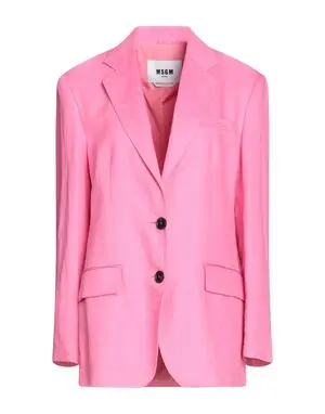 MSGM Blazer In Linen And Lyocell
