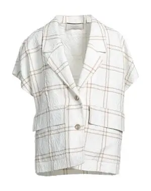 Agnona Single-breasted Checked Jacquard Blazer