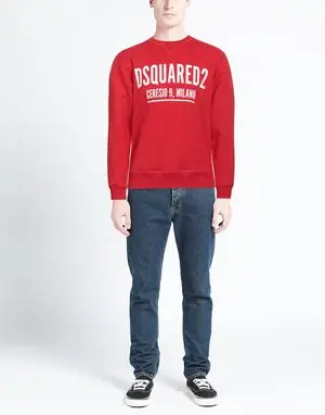 Dsquared2 Cotton Fleece Sweatshirt - Red